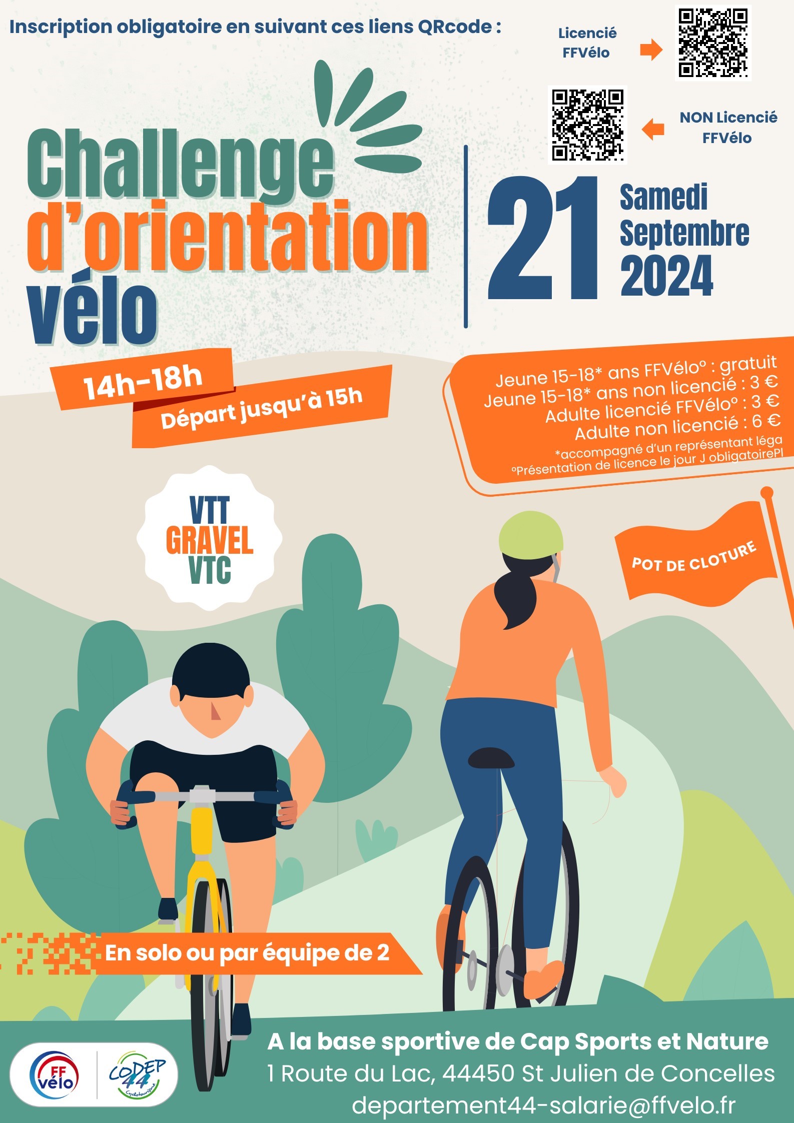 challenge orientation – CAP Sports et nature Plan d'eau de Saint Julien ...